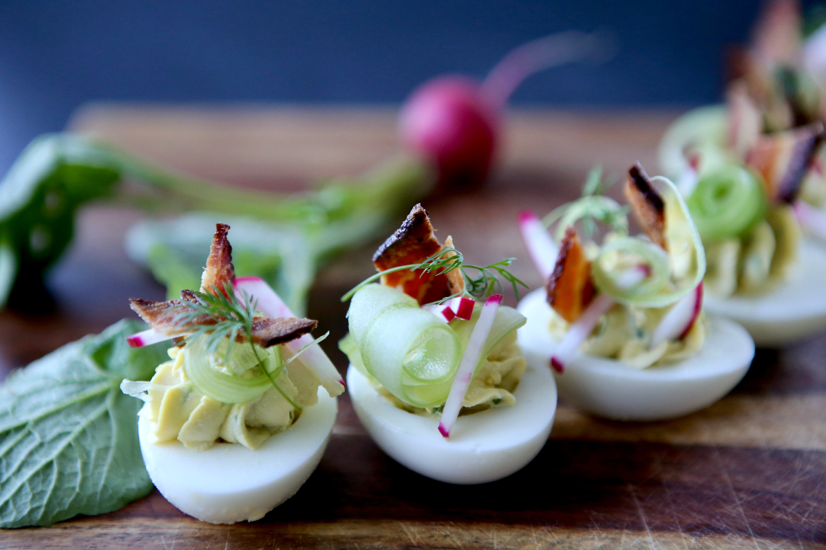 Deviled Eggs and Bacon
