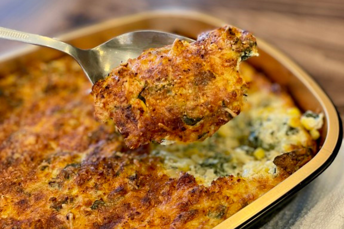 Brown Butter Dandy® Corn & Kale Bake