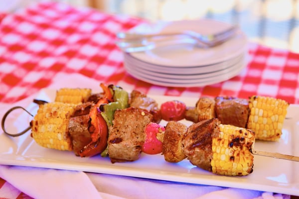 Dandy® Super Sweet Corn and Steak Kabobs with Chili Butter