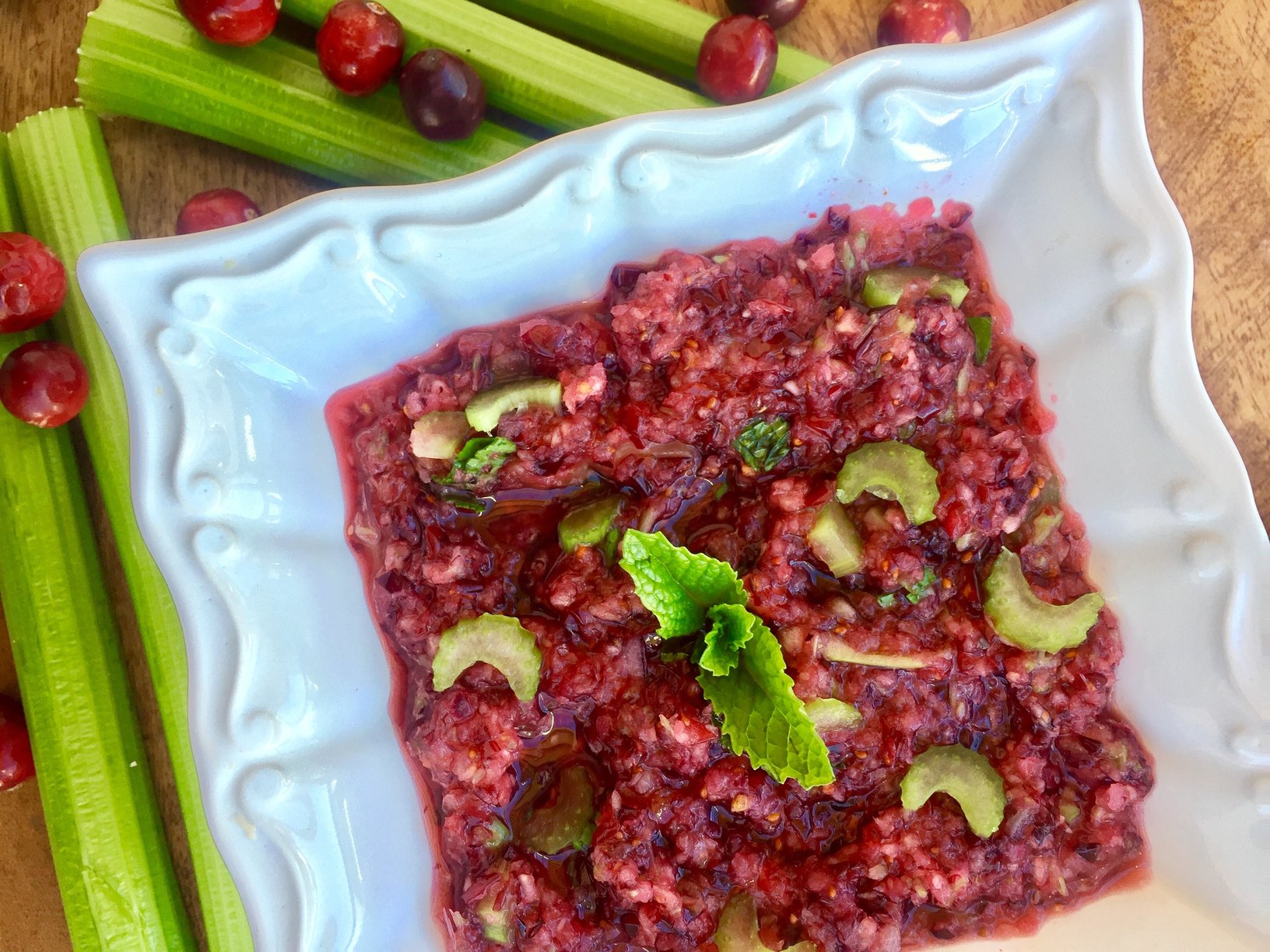 Fresh Lemon Cranberry Relish