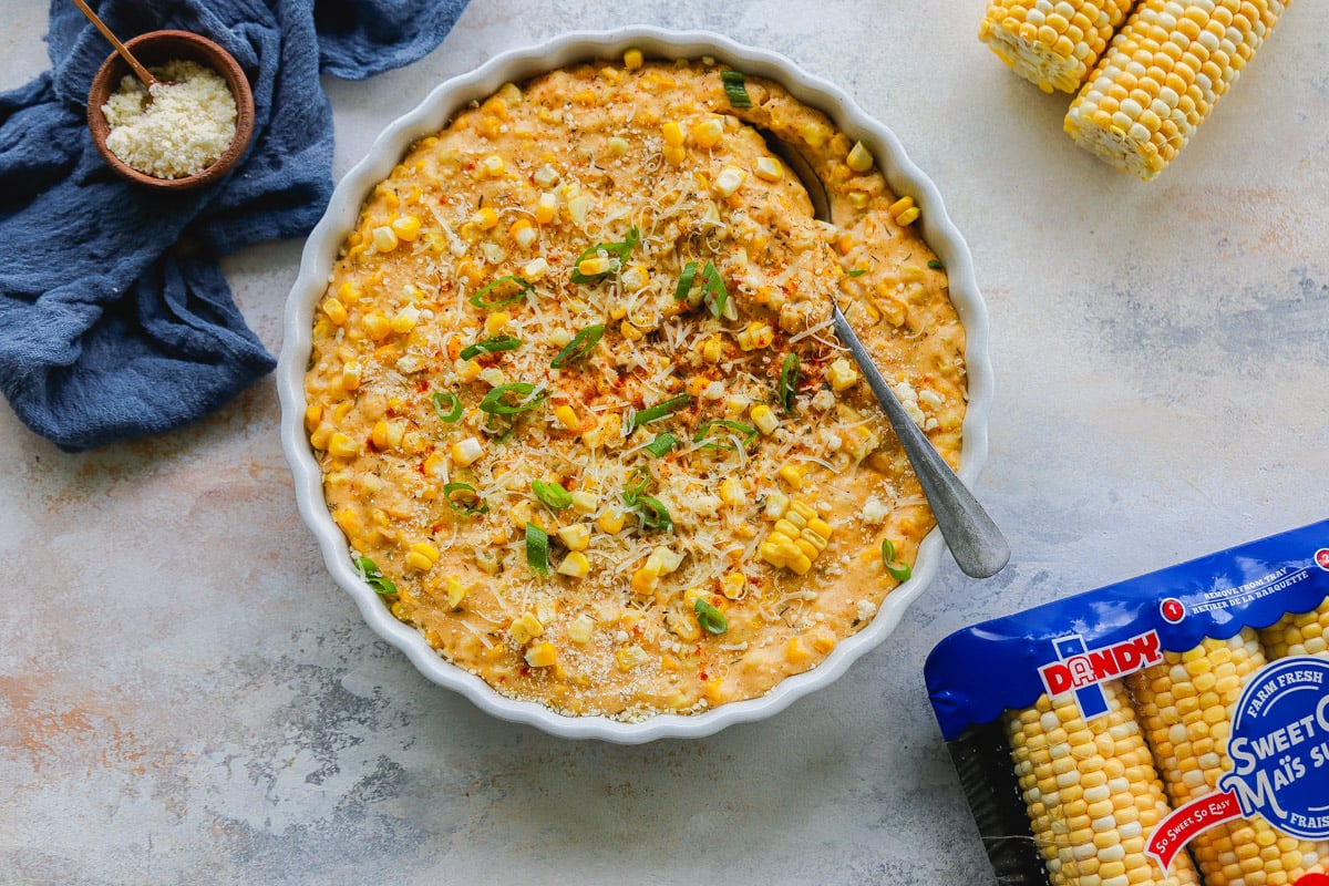 Parmesan Creamed Corn Casserole