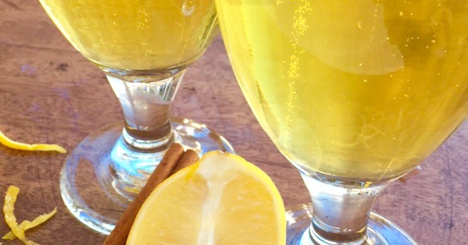 Lemon Mulled Brandy Cider