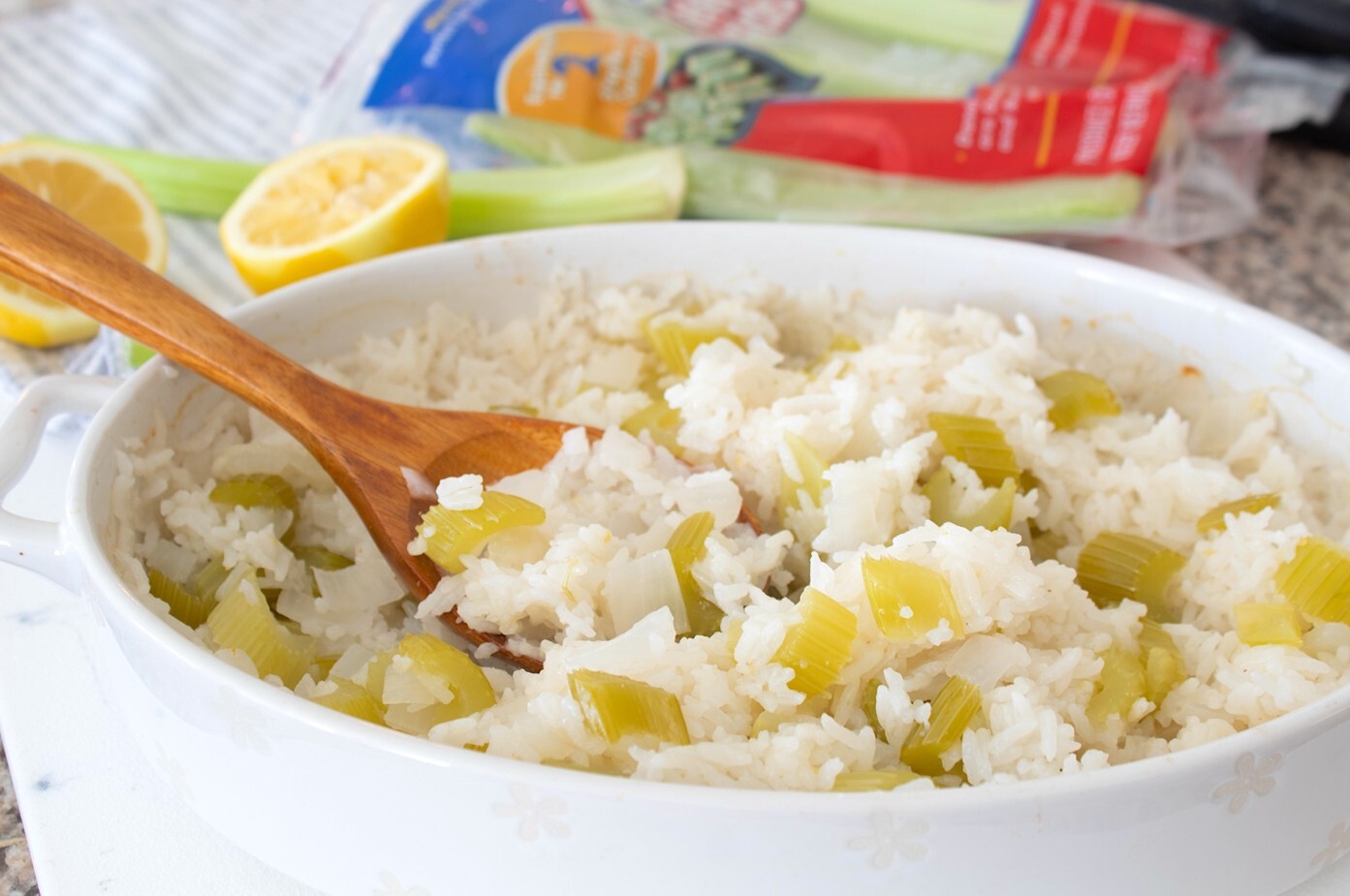 Baked Celery Rice